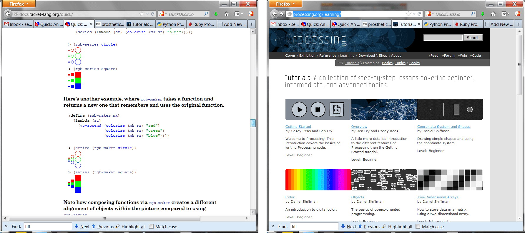 Processing and Racket – Hive76